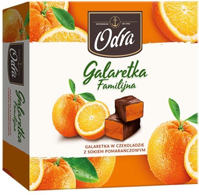 Odra Galaretka w czekoladzie z sokiem pomarańczowym 460g - Ceny i ...
