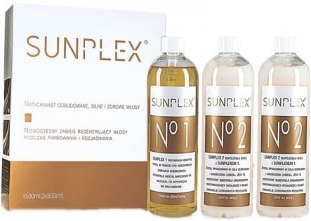 Sunplex odbudowa zniszczonych włosów 3x500ml - opinie i ceny na Ceneo.pl