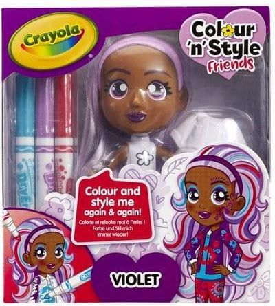Lalka Crayola Lalka Colour'N'Style Friends Violet - Ceny i opinie ...