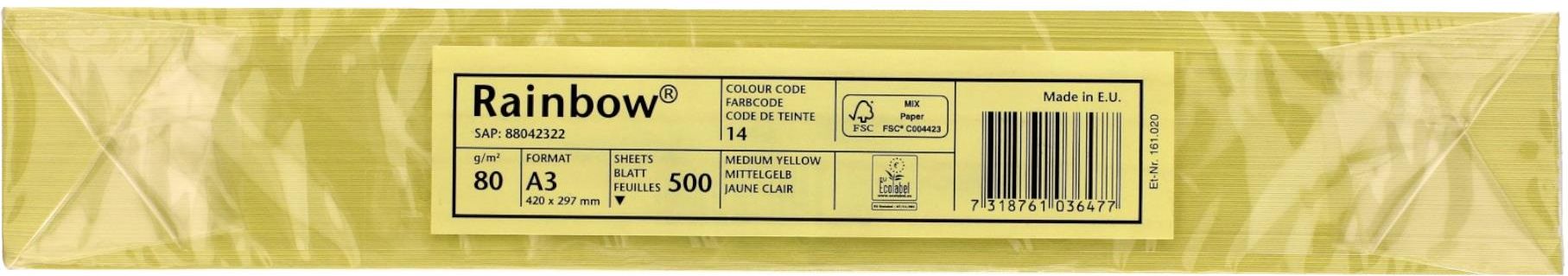 Papyrus Papier Ksero A3 80G Słonecznożólty Rainbow 14 - Ceny i opinie ...