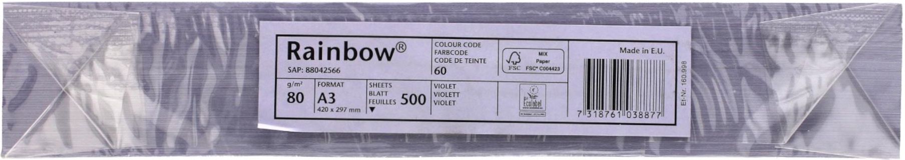 Papyrus Papier Ksero A3 80G Fioletowy Rainbow 60 - Ceny i opinie - Ceneo.pl