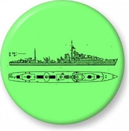 SGiW Broszka Przypinka 37mm Okręt Niszczyciel - Ceny i opinie - Ceneo.pl