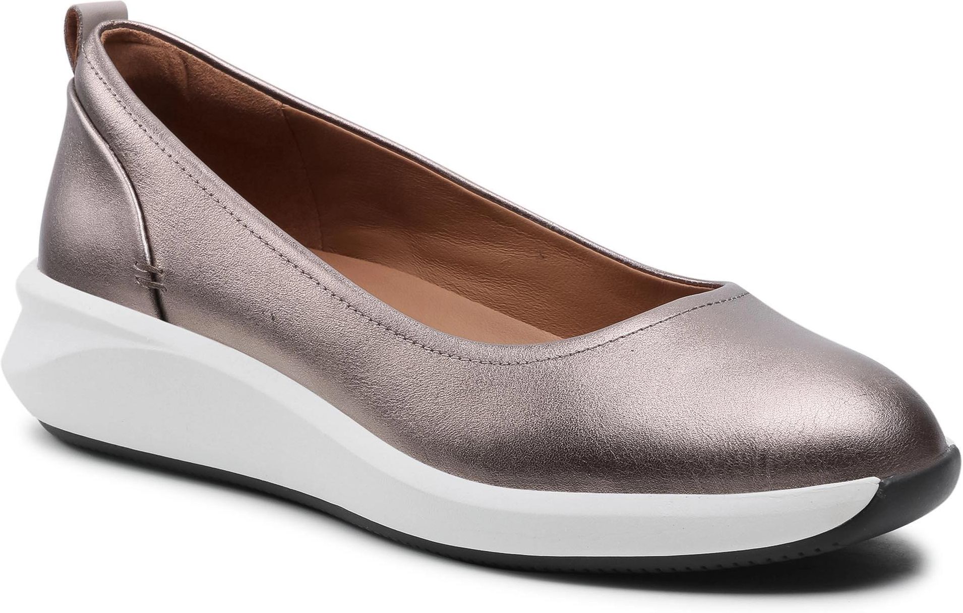 Półbuty CLARKS - Un Rio Vibe 261604594 Gold Metallic - Ceny i opinie ...