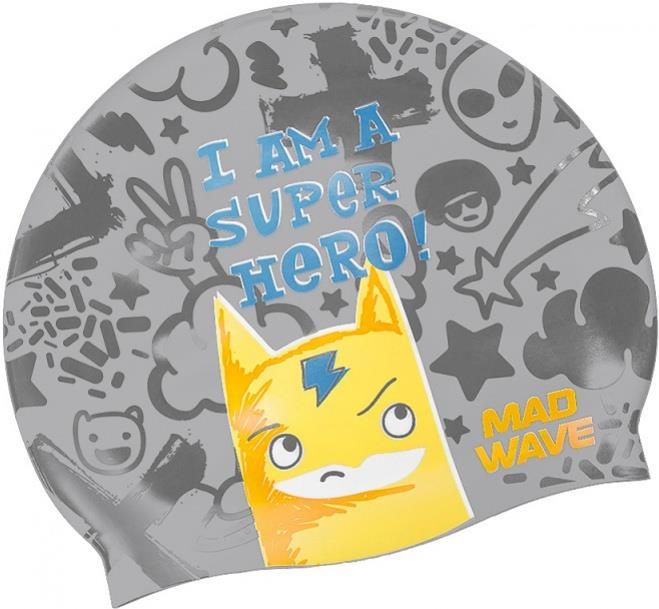Mad Wave Super Hero Swim Cap Junior Srebrny 50252 - Ceny i opinie ...