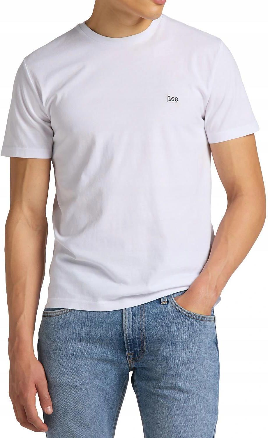 T shirt Lee Patch Logo Tee L60UFQ12 White XXXL - Ceny i opinie - Ceneo.pl