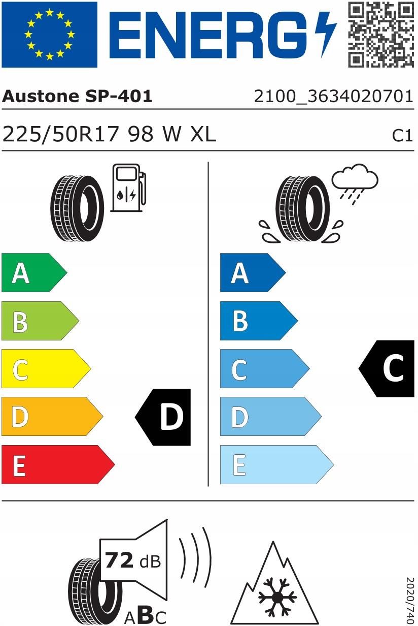 Opony Austone SP401 225/50R17 98W XL - Opinie i ceny na Ceneo.pl