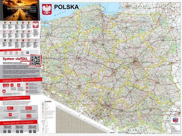 Mapa Polski Drogowa Viatoll Dla Kierowcy Aktualna! - Ceny i opinie ...