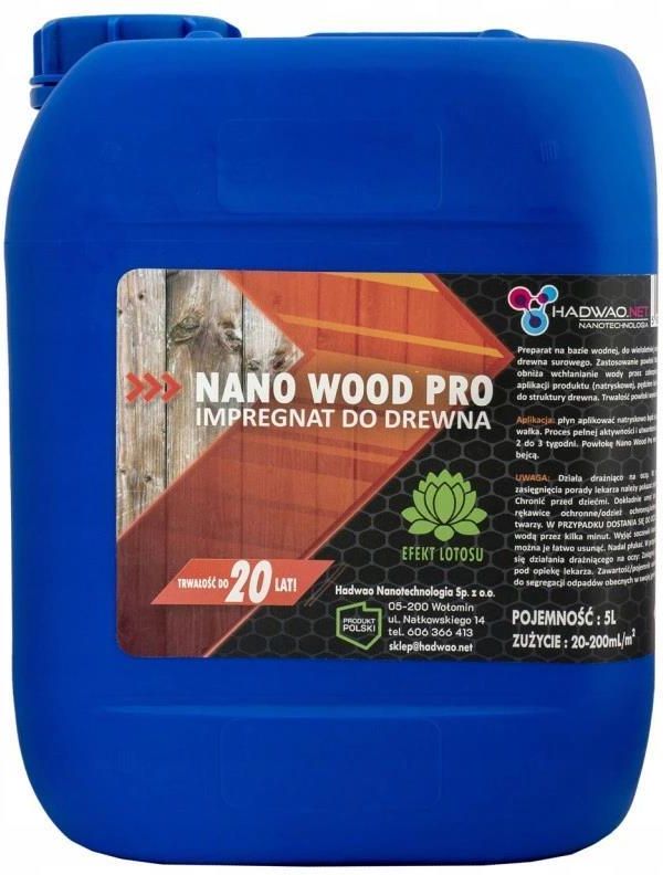 Hadwao Nano Wood Pro Impregnat Do Drewna 5L - Opinie i ceny na Ceneo.pl