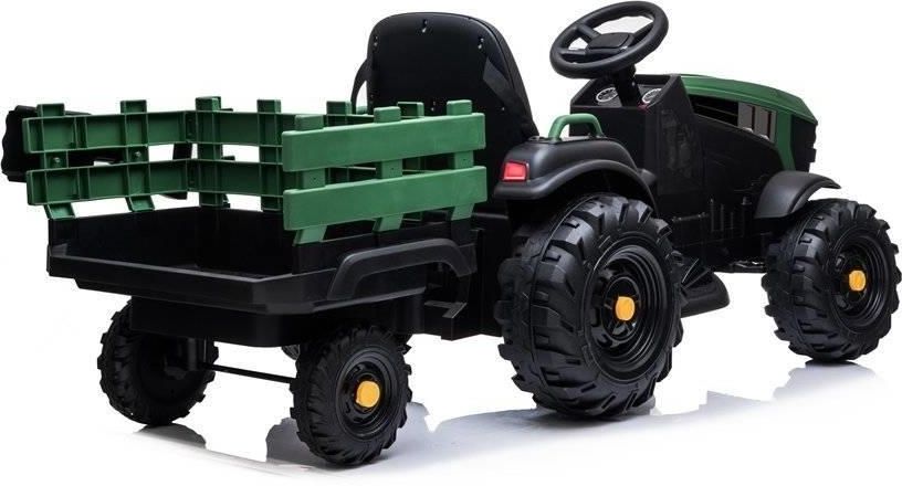 Lean Cars Traktor z Przyczepą na akumulator BDM0925 Zielony Wojskowy ...