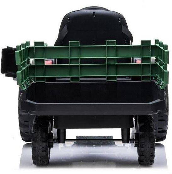 Lean Cars Traktor z Przyczepą na akumulator BDM0925 Zielony Wojskowy ...