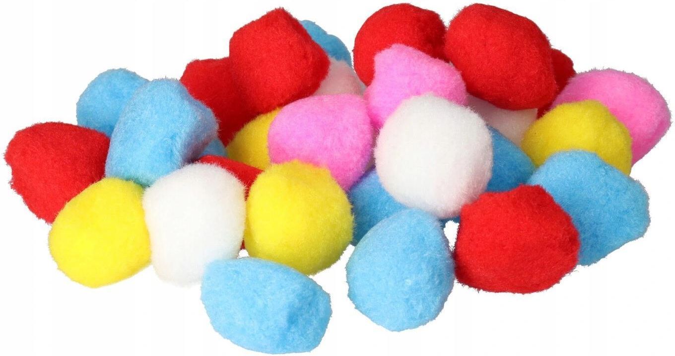 POMPONY POMPONIKI KREATYWNE 5CM 30SZT MIX - Ceny i opinie - Ceneo.pl