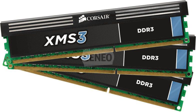 Pamięć RAM Corsair DDR3 12GB (3x4GB) 2000MHz CL9 XMS3 ...