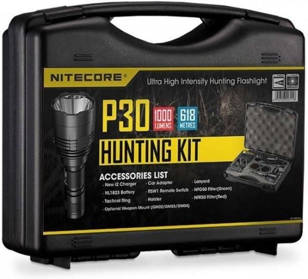 Latarka Nitecore FLASHLIGHT HUNTING 1000 LUMENS/NEW P30HUNTING KIT ...