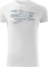 Topslang Koszulka ze skuterem wodnym skuter wodny męska biała SLIM XL ...