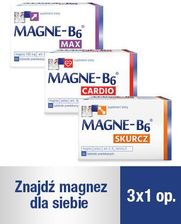 MAGNE-B6 MAX 50 szt. + MAGNE-B6 SKURCZ 30 szt. + MAGNE-B6 CARDIO 50 szt ...