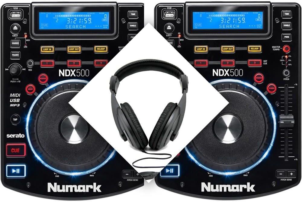 Odtwarzacz DJ Numark 2x NDX 500 - zestaw + słuchawki - Ceny i opinie ...