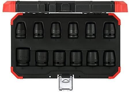 Gedore Red power wrench socket set 1/2 '', 12 pieces (red / black, SW ...
