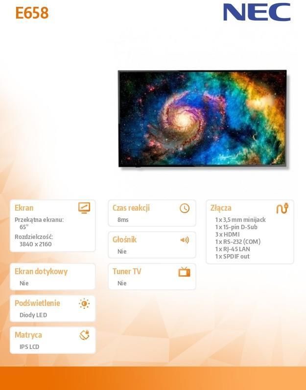Monitor Nec Multisync E658 (60005059) - Opinie i ceny na Ceneo.pl