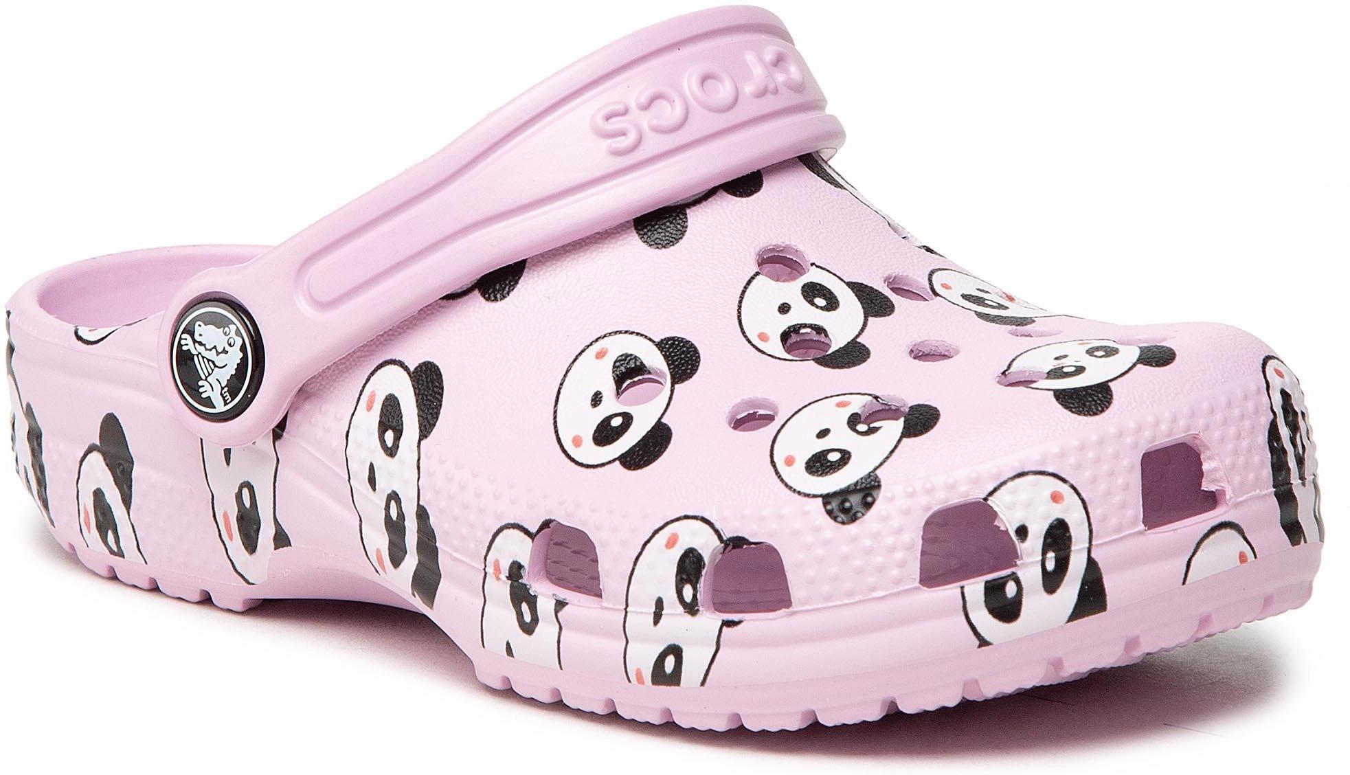Crocs Klapki - Classic Panda Print Clog K 206999 Ballerina Pink - Ceny ...