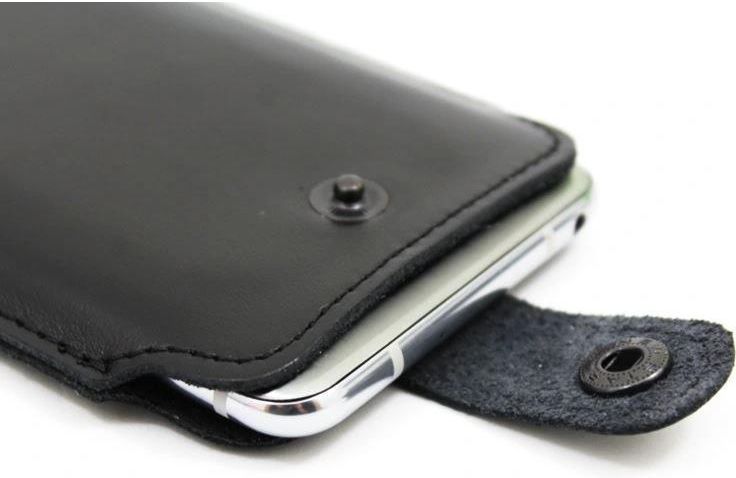 Kieszonka skóra 10 zapięcie do Maxcom MM471 czarna - Etui na telefon ...