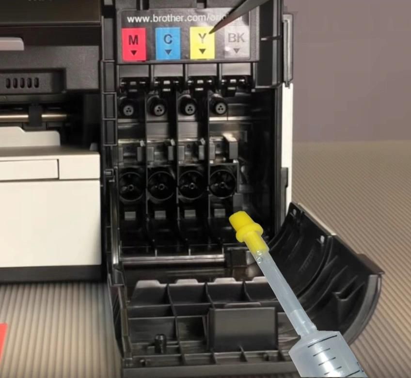 Tusz DROFFICE PŁYN CZYSZCZENIA GŁOWIC BROTHER DCP-J140W DCP-J125 do ...