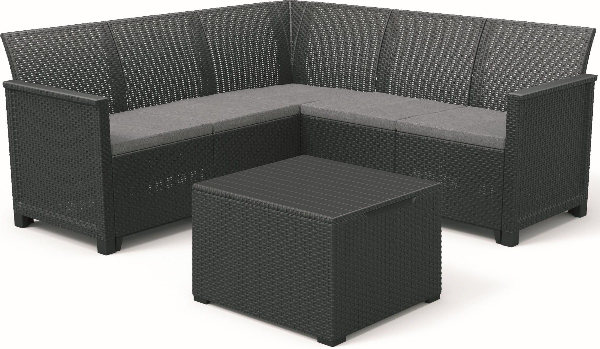 Zestaw mebli ogrodowych Keter Emma Corner 5 Seater Zestaw Mebli ...