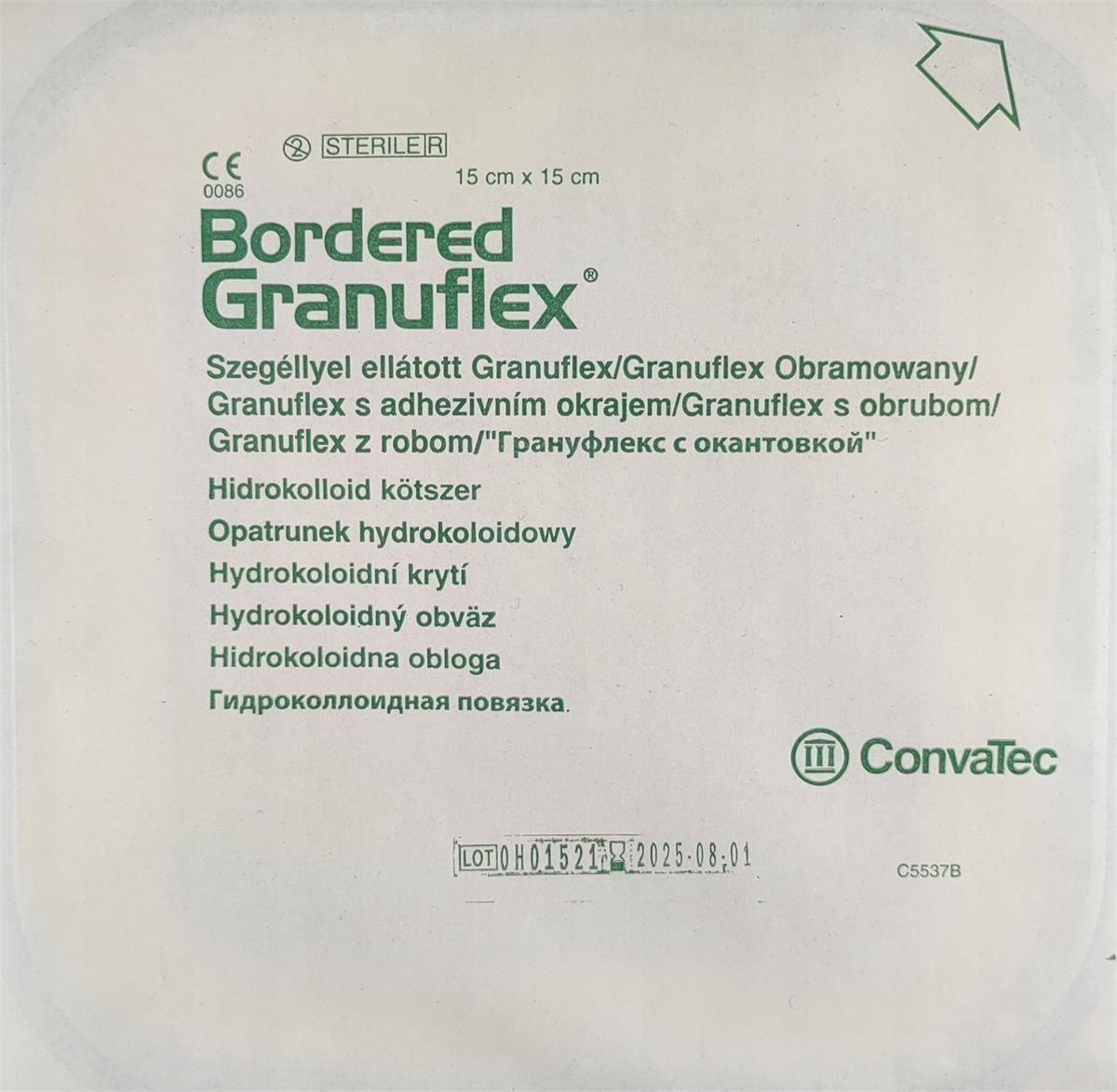 BRISTOL GRANUFLEX BORDERED OBRAMOWANY OPATRUNEK HYDROKOLOIDALNY 15,0*15 ...