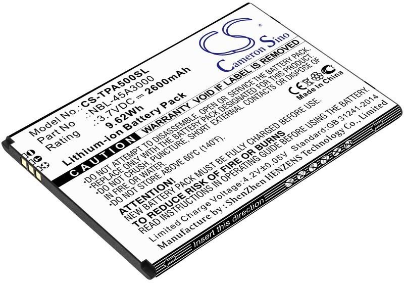 Bateria Cameron Sino TP-Link Neffos A5 / NBL-45A3000 2600mAh 9.62Wh Li-Ion 3.7V (CSTPA500SL ...