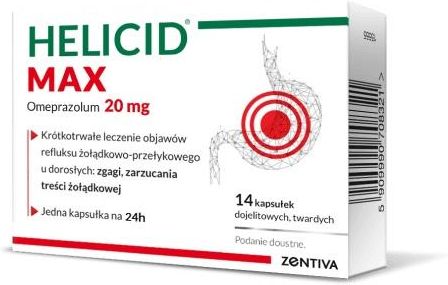 Helicid MAX (Piastprazol) 20 mg 14kaps dojelitowych - Opinie i ceny na ...