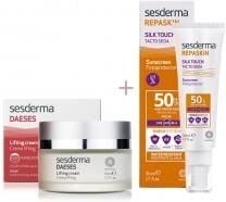 Sesderma Daeses Lifting Cream + Repaskin Silk Touch SPF 50 ZESTAW Krem ...