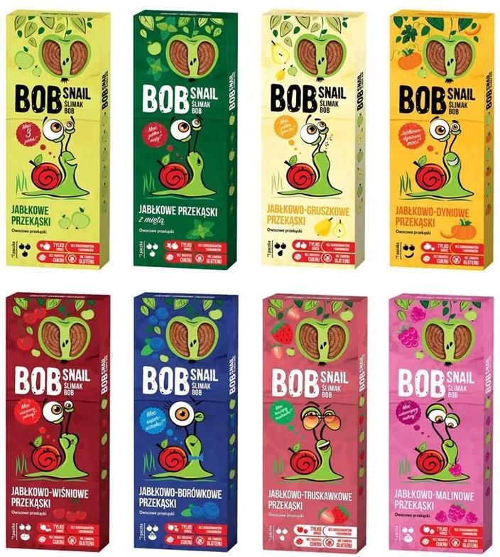 Bob Snail Przekąska bez dodaku cukru mix smaków 8x30g - Ceny i opinie ...