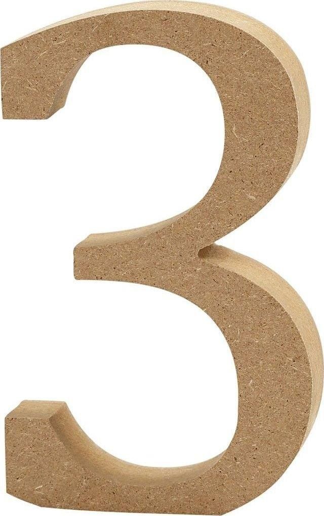 Creativ Company Cyfra 3 Z Mdf H 13Cm - Ceny i opinie - Ceneo.pl