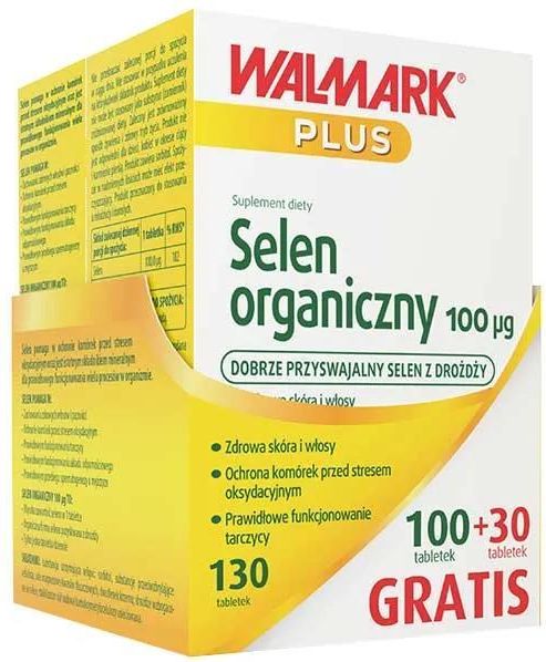 Walmark Plus Selen organiczny 100 µg 100 tabl + 30 tabl - Opinie i ceny ...