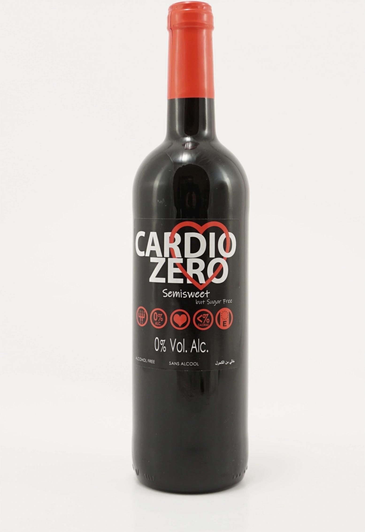 CARDIO ZERO WINO BEZALKOHOLOWE CZERWONE PÓŁSŁODKIE CARDIO ZERO ...