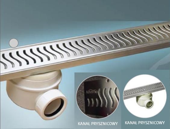 Zestaw odpływowy ACO Odwodnienie liniowe prysznicowe 885x70x98 409196 ...
