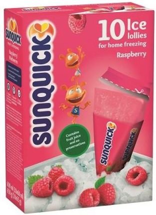 Sunquick Ice Lollies Lody Wodne Malina 10X65G - Ceny i opinie - Ceneo.pl