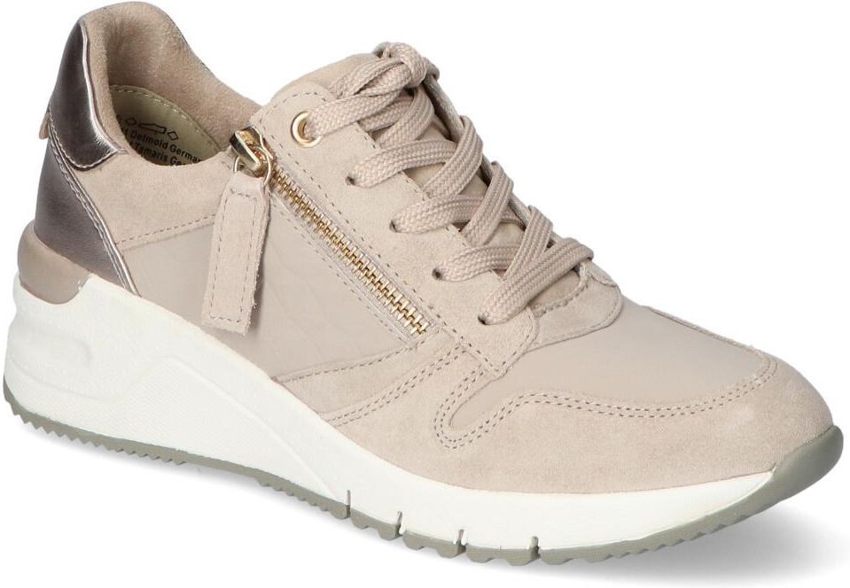 Sneakersy Tamaris 1-23702-26 Beżowe zamsz - Ceny i opinie - Ceneo.pl