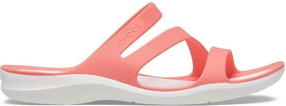 Crocs klapki damskie Swiftwater koralowo-białe 203998 6SL - Ceny i ...