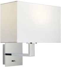 Lampa Endon Collections kinkiet z wyłącznikiem Norton Rectangular E27 biały/chrom 78093 - Opinie ...