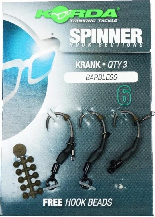 KORDA SPINNER HOOK SECTIONS KRANK BARBLESS 6 (KCR129) - Ceny i opinie - Ceneo.pl