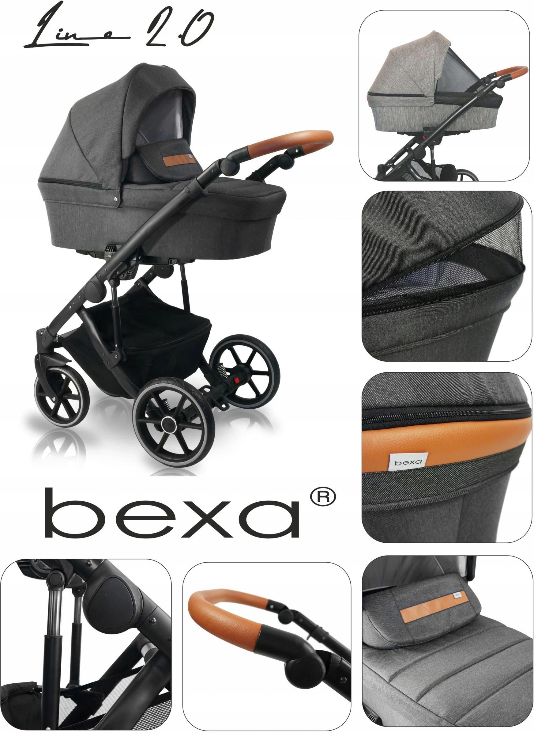 Wózek Bexa Line 2.0 L02 Głęboko Spacerowy - Ceny i opinie - Ceneo.pl