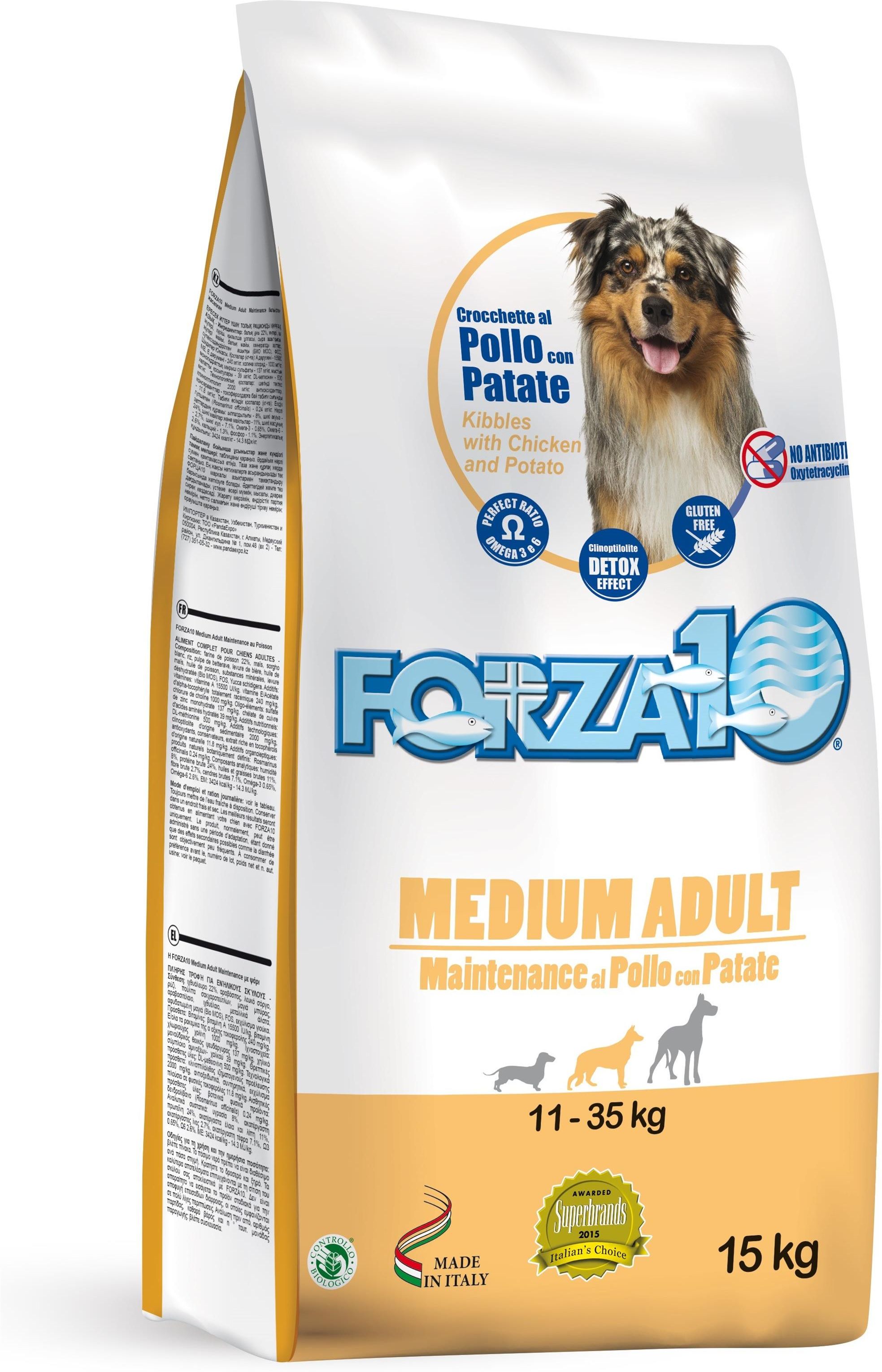 Karma Forza10 Medium Maintenance Z Kurczakiem I Ziemniakami Dla Psa Waga 15Kg - Ceny i opinie ...