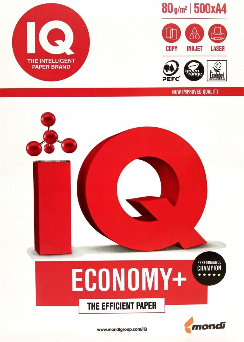 Mondi Papier Ksero A4 Iq Economy Plus 80G 2500ark - Ceny i opinie ...