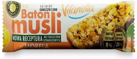 Vitanella Baton Musli Morela 40G - Ceny i opinie - Ceneo.pl