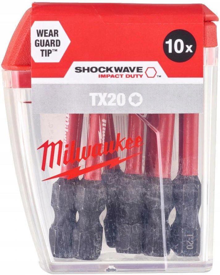 Milwaukee Shockwave 10Szt Tx20 50Mm 4932430877 - Opinie i ceny na Ceneo.pl