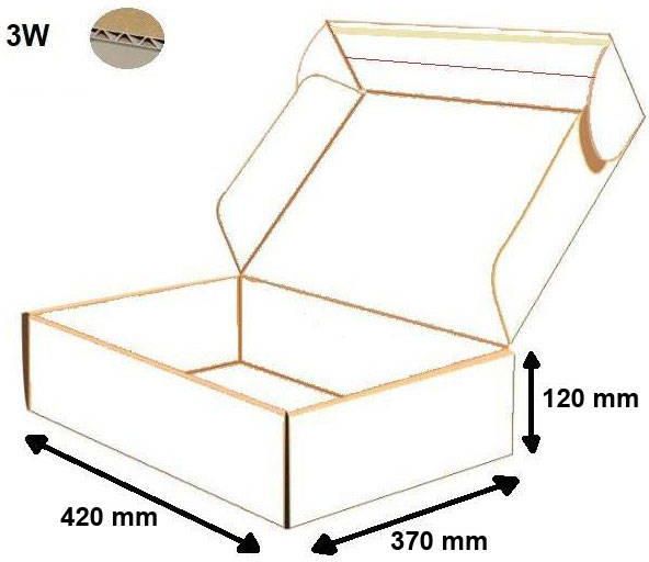 Pudełko fasonowe 420x370x120 - Fefco 427 BOX - Ceny i opinie - Ceneo.pl