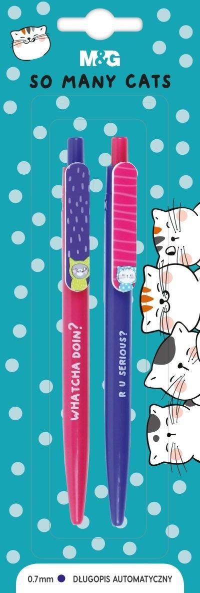 M&G Długopis Automatyczny So Many Cats 0.7mm Niebieski 2 Szt. - Ceny i ...