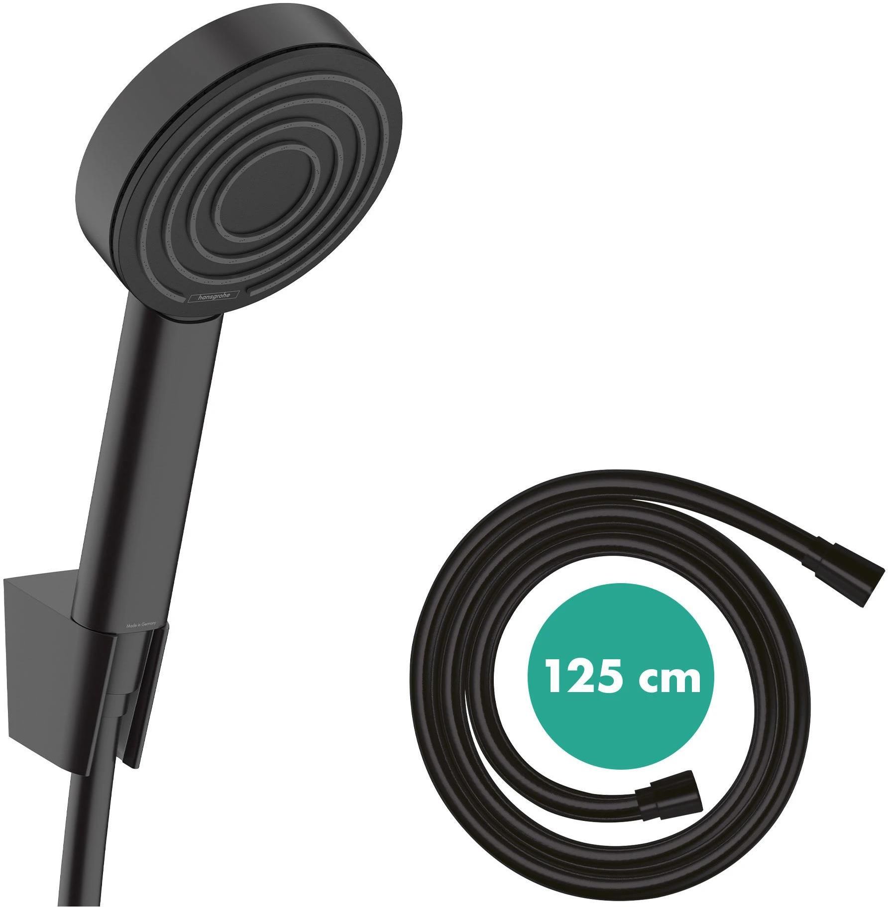 Zestaw prysznicowy Hansgrohe Pulsify Punktowy z wężem 125cm czarny mat ...