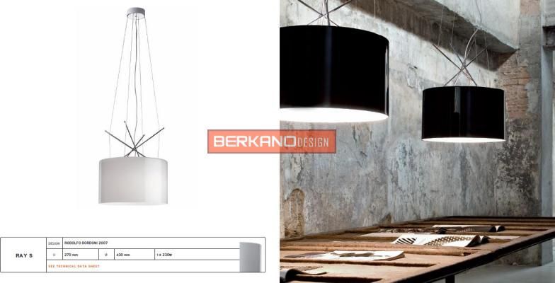 Flos Ray S Czarny 1pł. F5931030 - Opinie i atrakcyjne ceny na Ceneo.pl