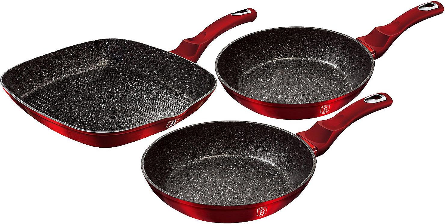 Berlinger Haus Zestaw Patelni Marmurowych Z Patelnią Grillową Bh-1289 - Opinie i atrakcyjne ceny ...